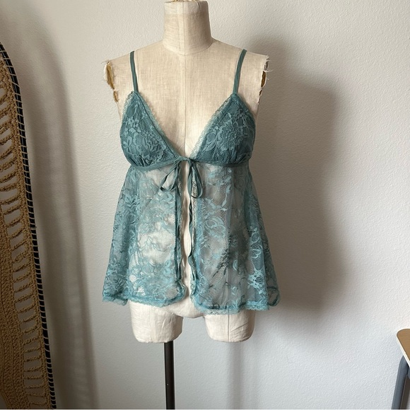 Urban Outfitters | Tops | Uo Roxie Sheer Lace Flyaway Cami | Poshmark